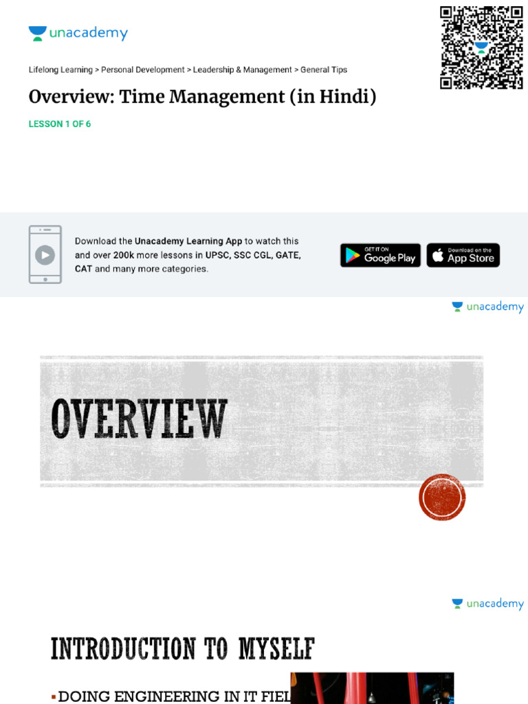 Time Management Course | PDF