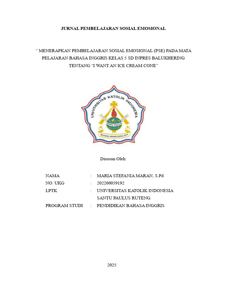 Maria Stefania Maran - 202200059192 - MENERAPKAN PEMBELAJARAN SOSIAL ...