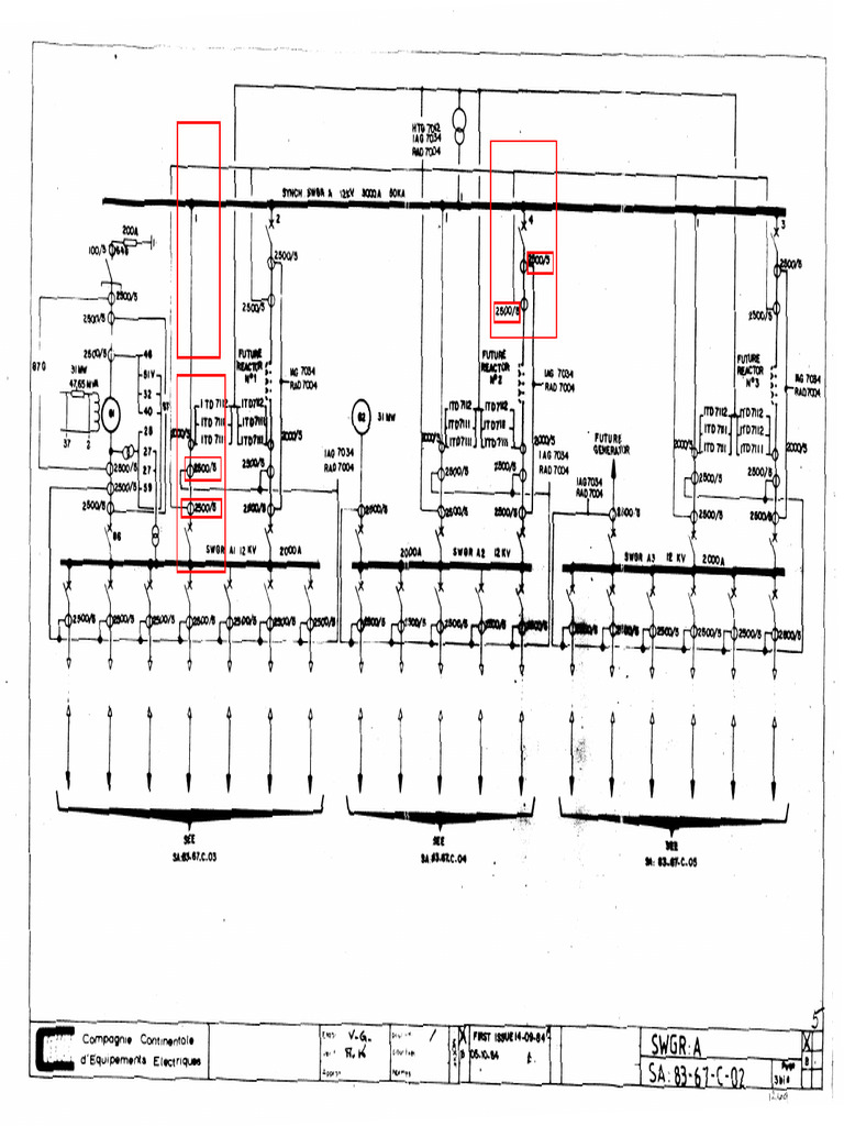 Single Line Diagram Busduct Existing | PDF