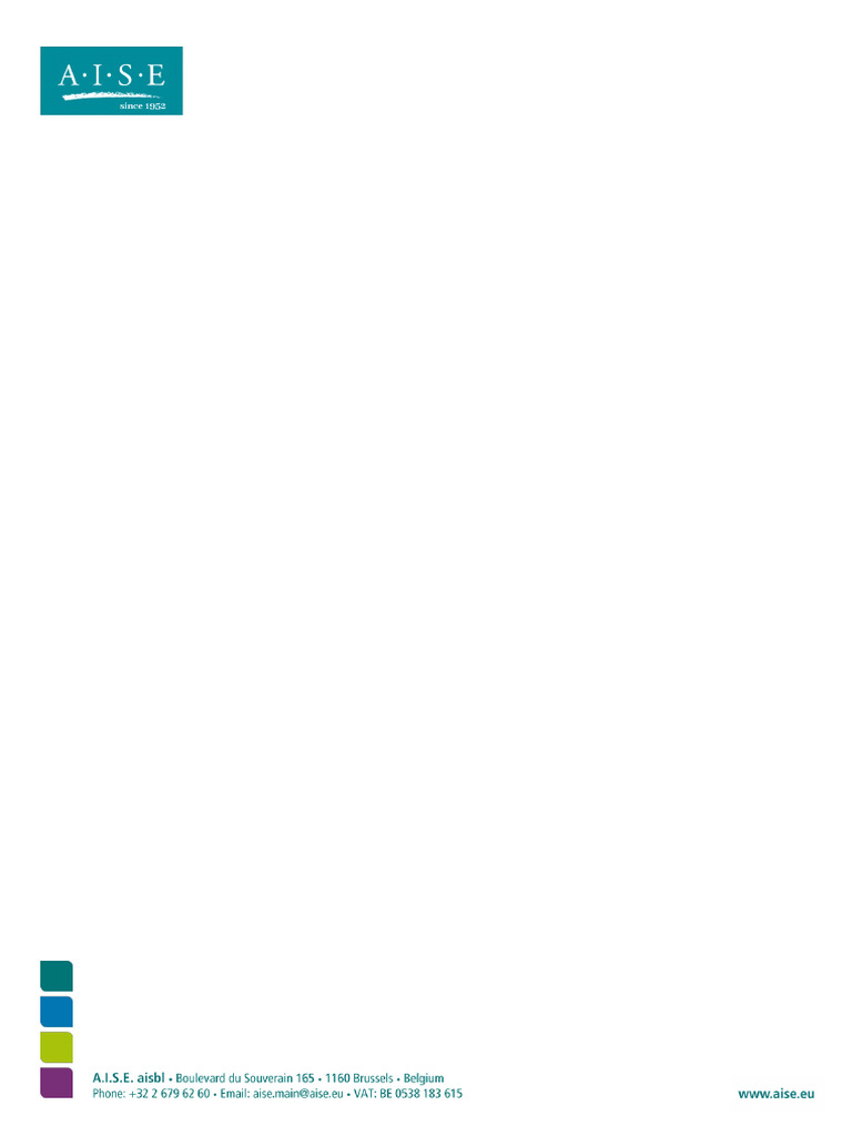 AISE Laundry Detergent Test Protocol Disclaimer | PDF
