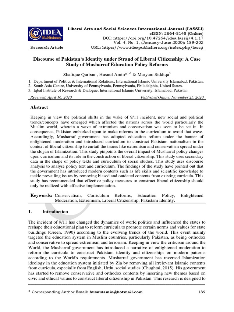 Pakistan's Liberal Citizenship Reform | PDF | Pakistan | Pakistan Movement