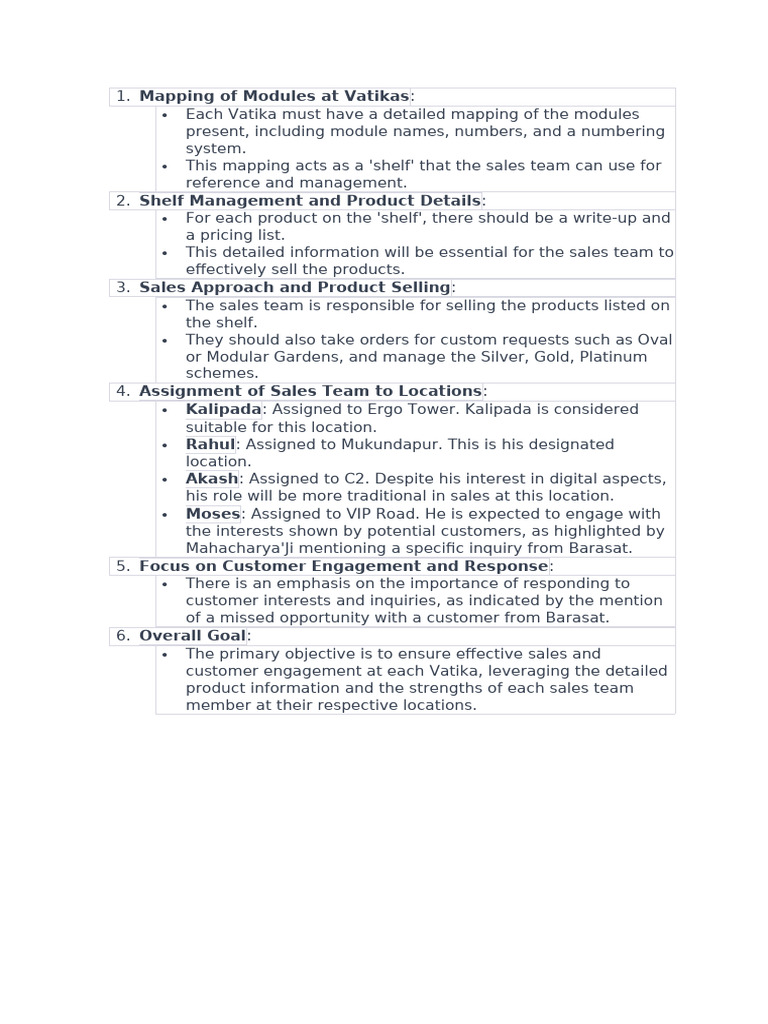 Sales Strategy and Module Mapping Guide | PDF