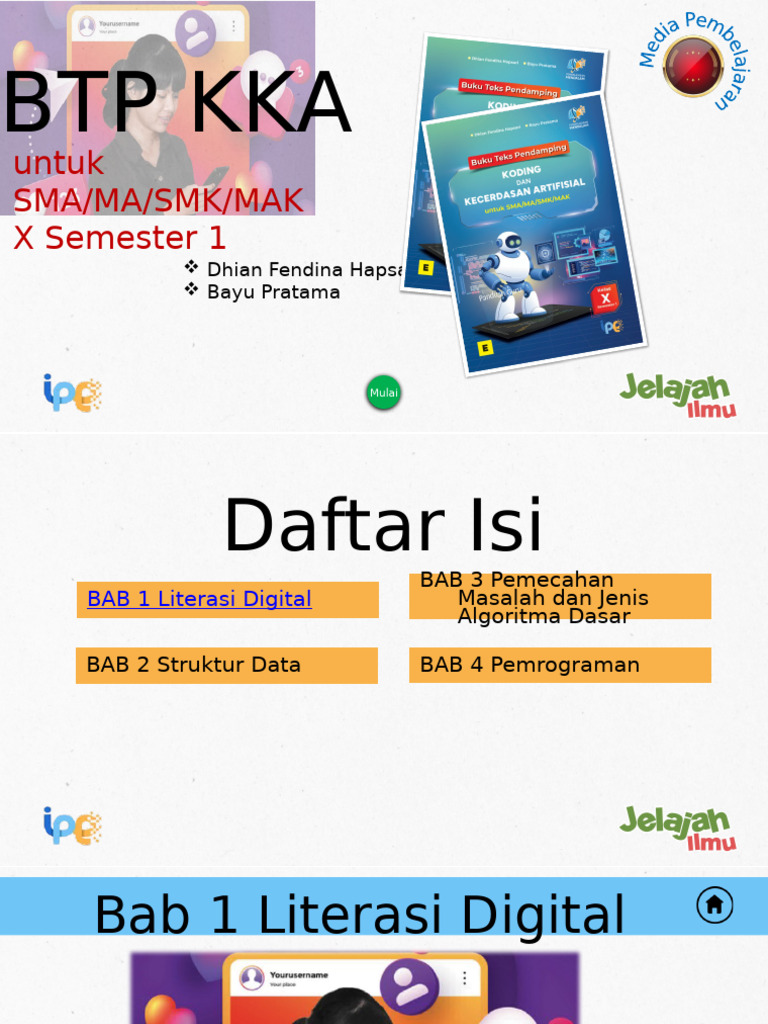 Power Point BTP KKA X Semester 1 Bab 1 D0CA360E | PDF