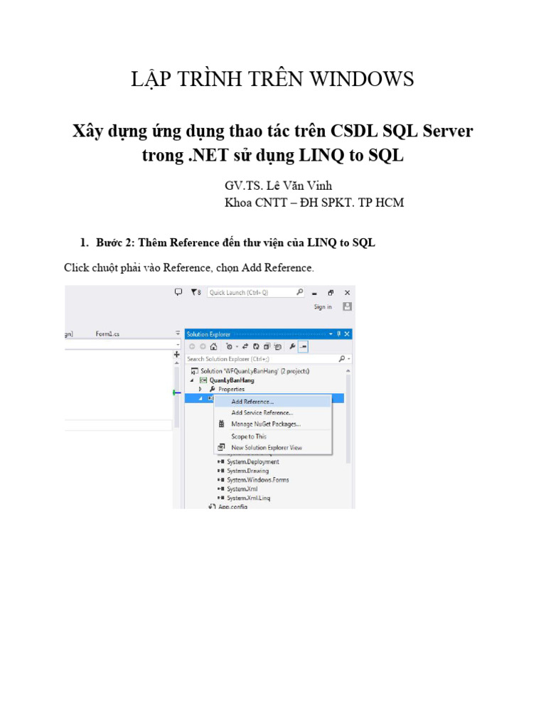 Chapter 5 - LinQ To SQL | PDF