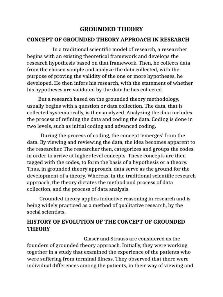 Grounded Theory-Full Chapter | PDF | Science | Techniques