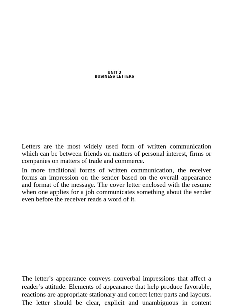 Essentials of Business Letters | PDF | Madam