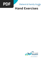 ROM Exercises For Hand and Wrist Patient Handout | PDF | Hand | Thumb