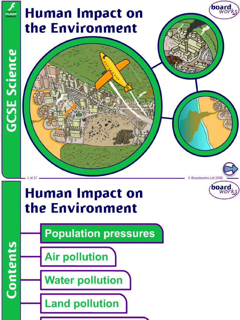Human Impact on Environmental Pollution | PDF | Greenhouse Gas | Waste