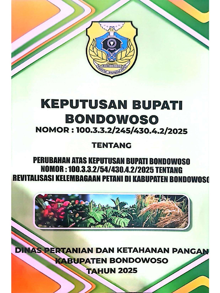 SK Bupati Poktan 2025 | PDF
