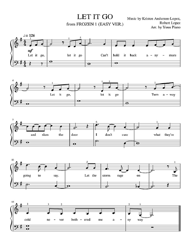 Let It Go Easy | PDF