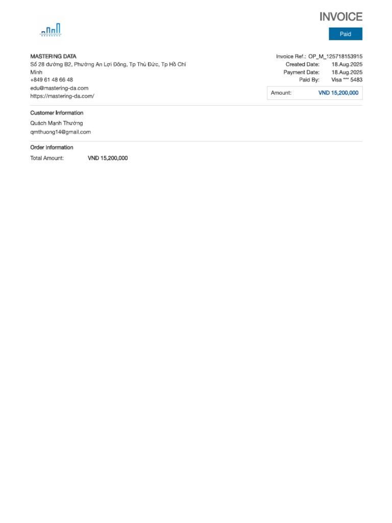 Master Data Bill | PDF