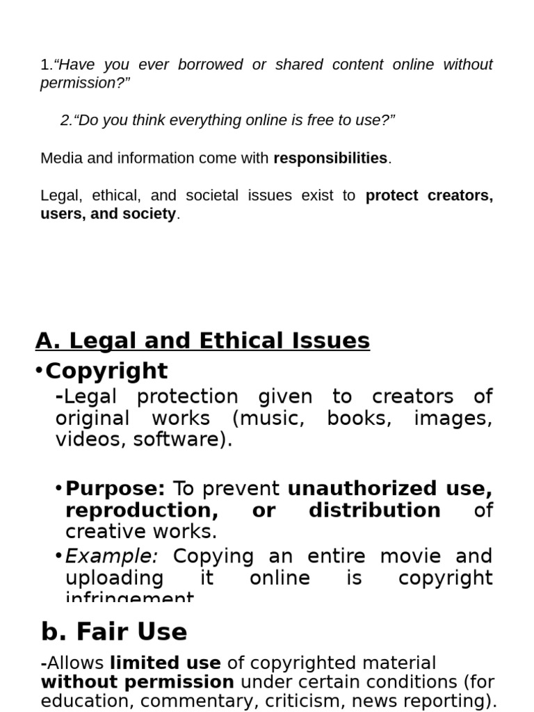 Online Content Ethics and Responsibilities | PDF | Cyberbullying ...