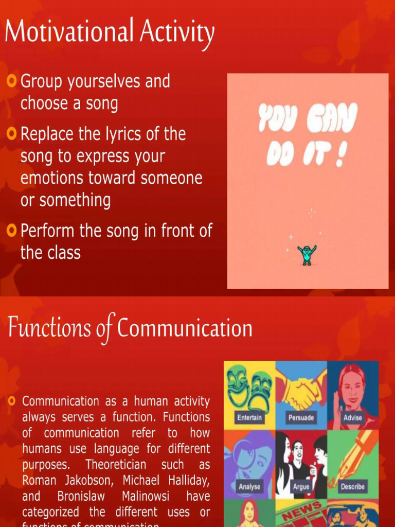 Functions of Communication | PDF | Communication | Nonverbal Communication
