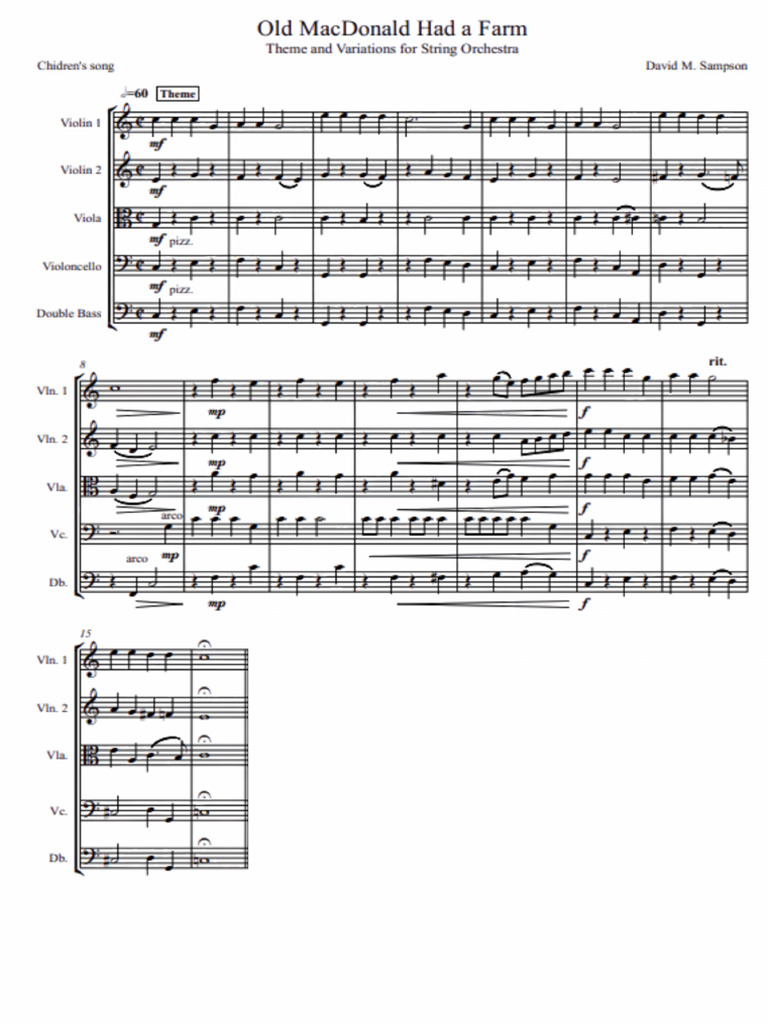Old Mac Score | PDF