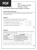 Grade 6 Mathematics Project Term 3 2024 - 051405 | PDF