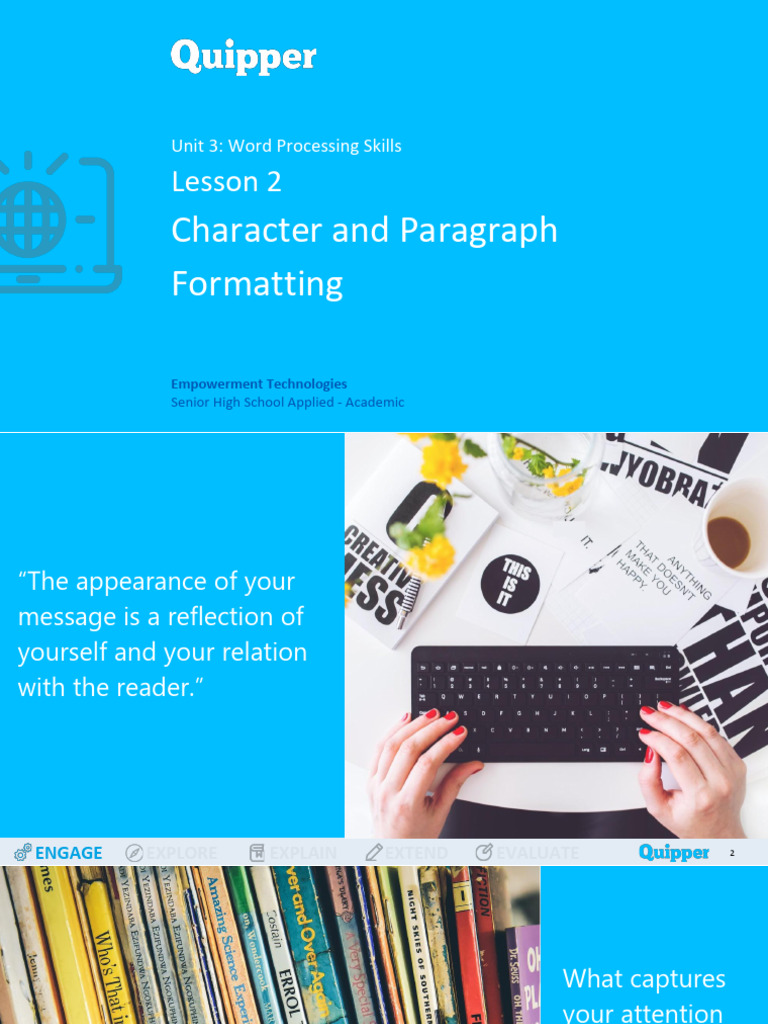3.2 Character and Paragraph Formatting | PDF | Typography | Text