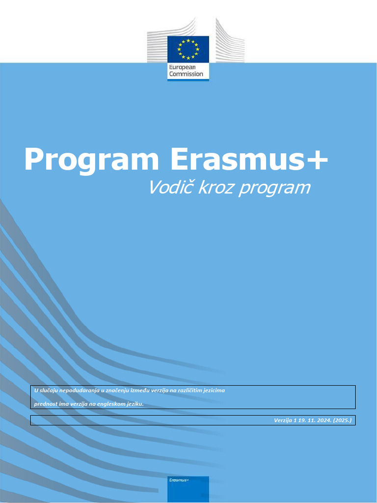 Erasmus programme guide 2025 Hrvatski | PDF