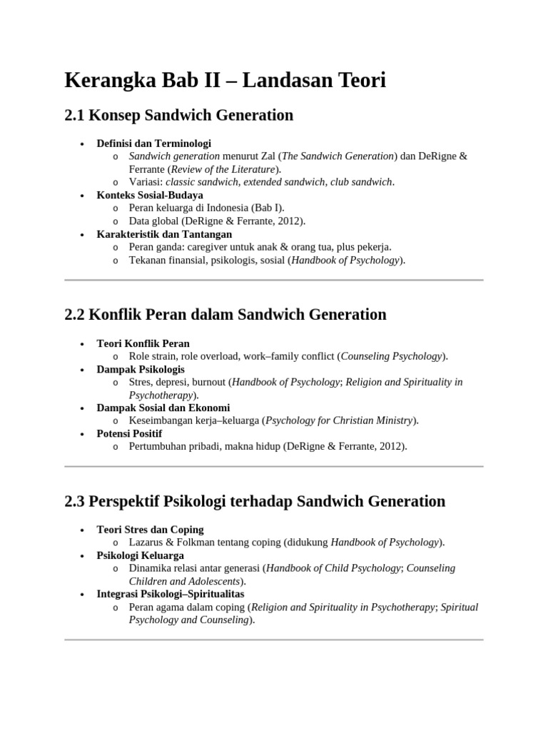 Kerangka Bab II | PDF