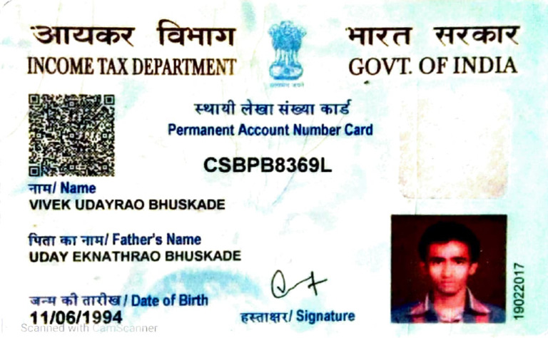 Pan Card Vivek | PDF