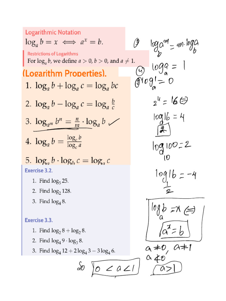 Logarithmic Functions, Modulus, GIF-1 | PDF | Number Theory | Arithmetic