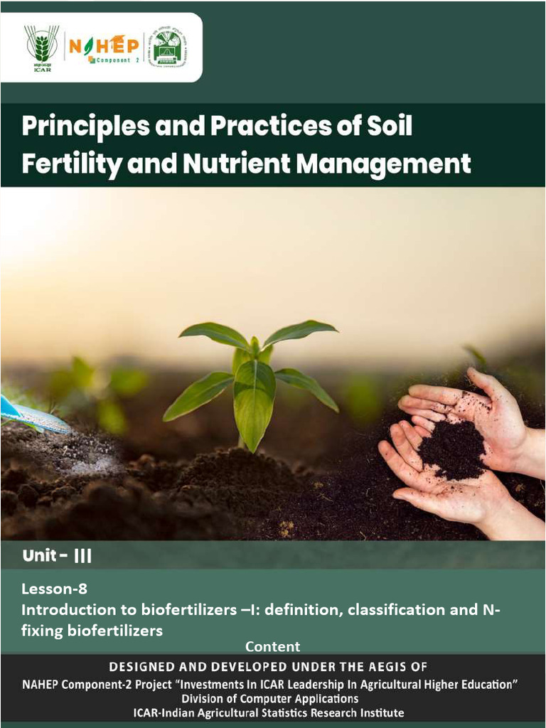 Introduction To Biofertilizers - I - Definition, - Classification and N ...