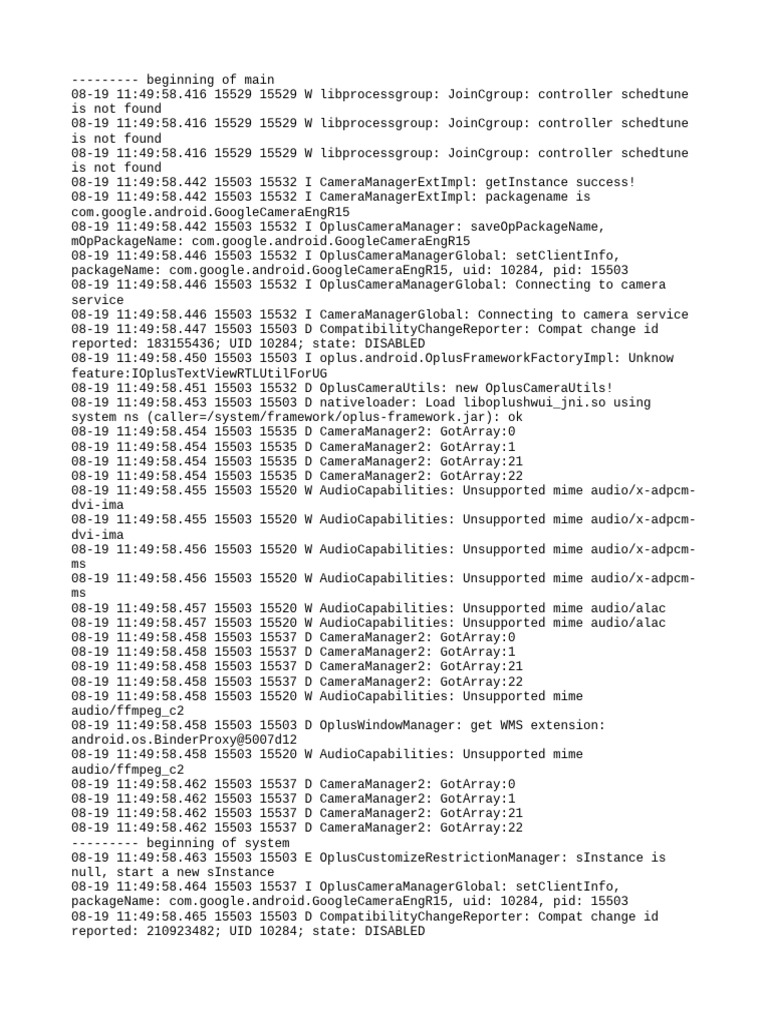 Log Cat 1755593398373 | PDF | Computing | Software