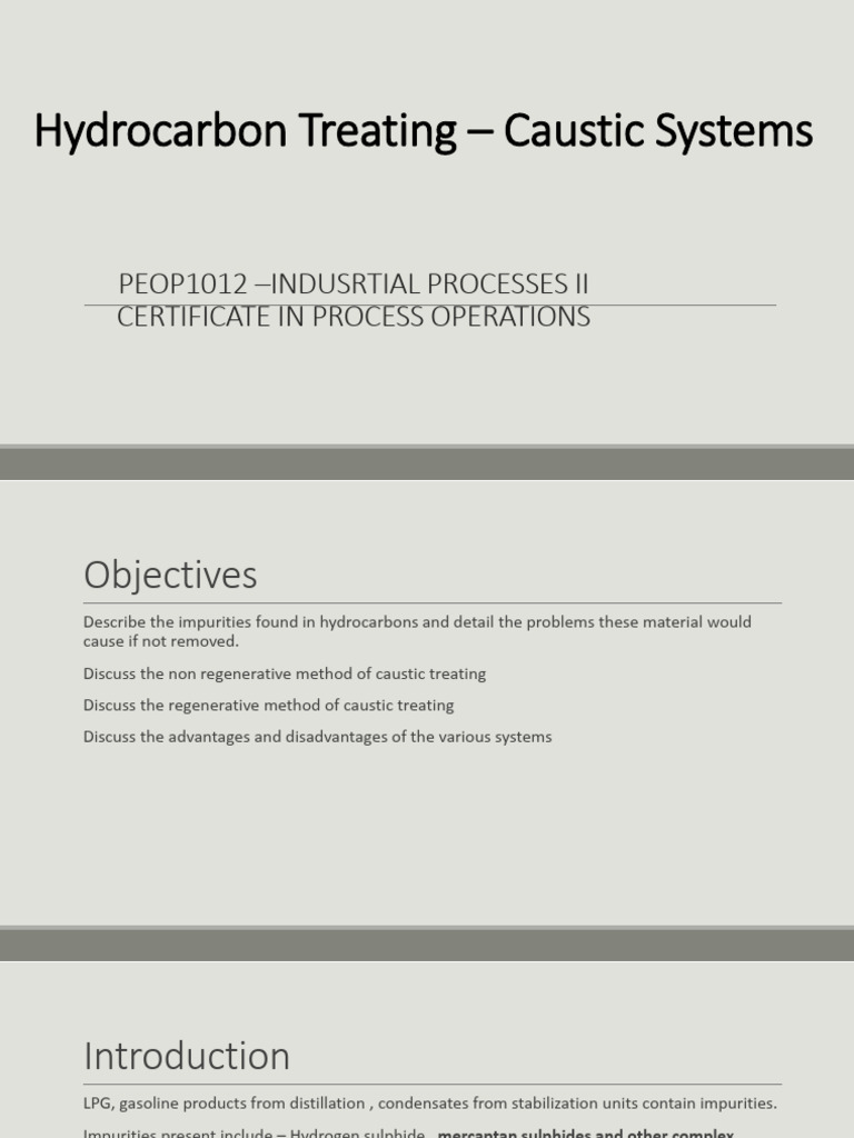 Module 3-Caustic Treating Systems | PDF | Corrosion | Sulfur