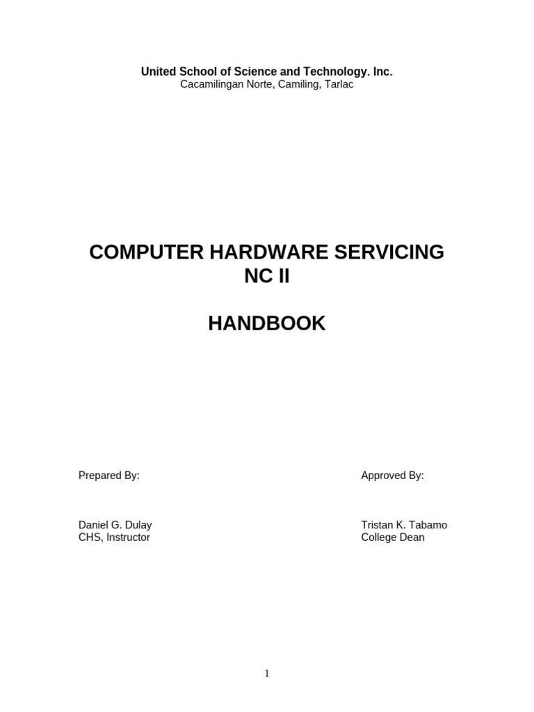 CHS Handbook | PDF | Byte | Floppy Disk