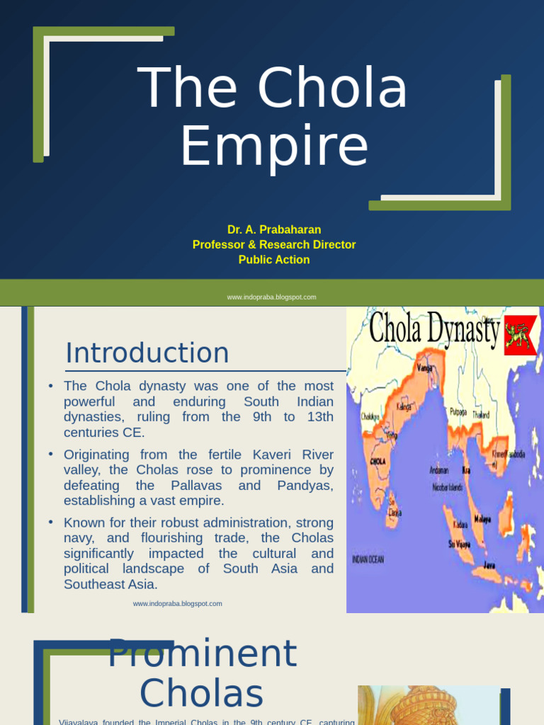 Chola Empire: History and Achievements | PDF