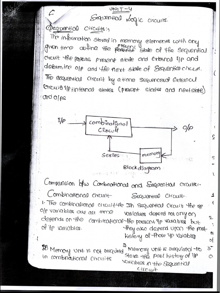 Unit-4 Sequential Logic Circuits_0001 | PDF