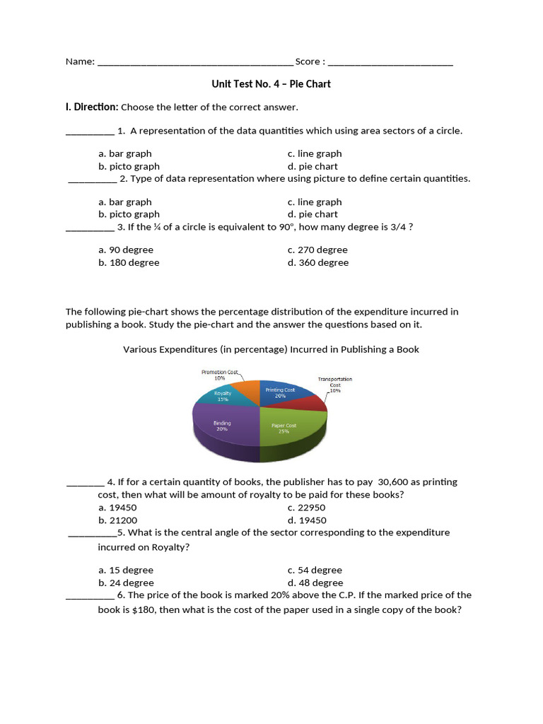Central Angle of Royalty Sector | PDF | Pie Chart