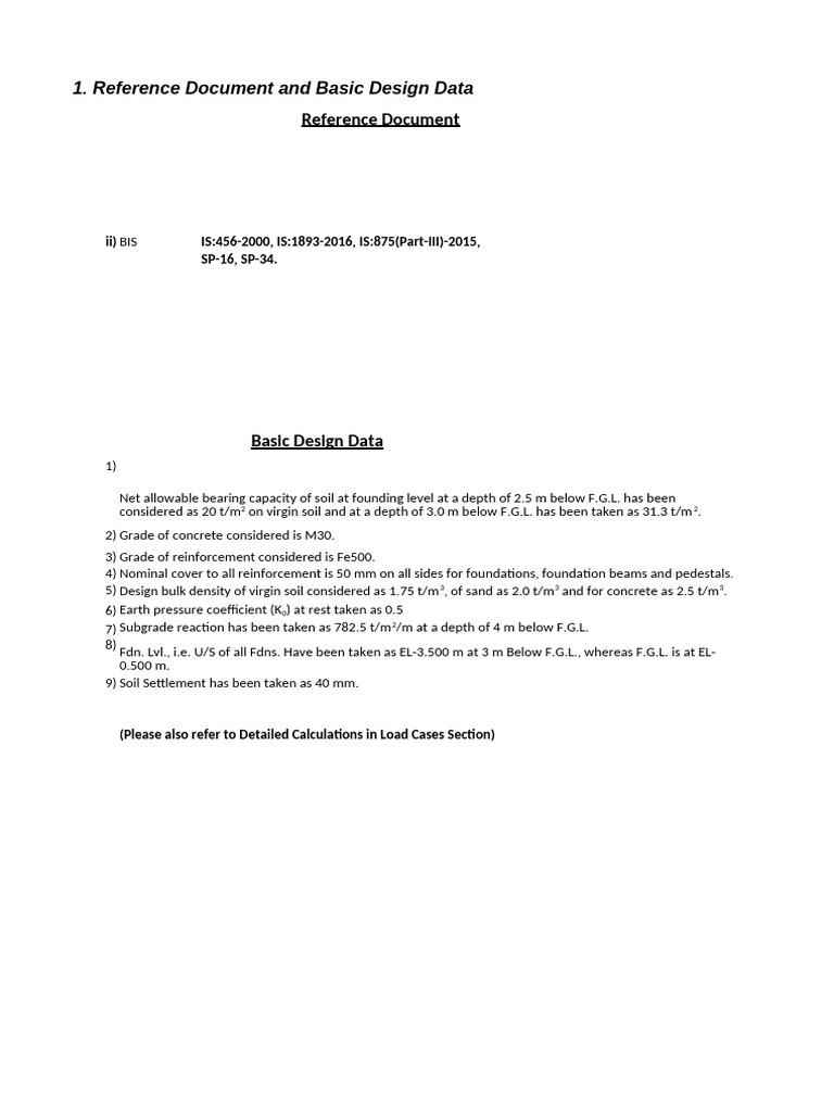 Structure Foundations Civil Design | PDF | Foundation (Engineering) | Beam (Structure)