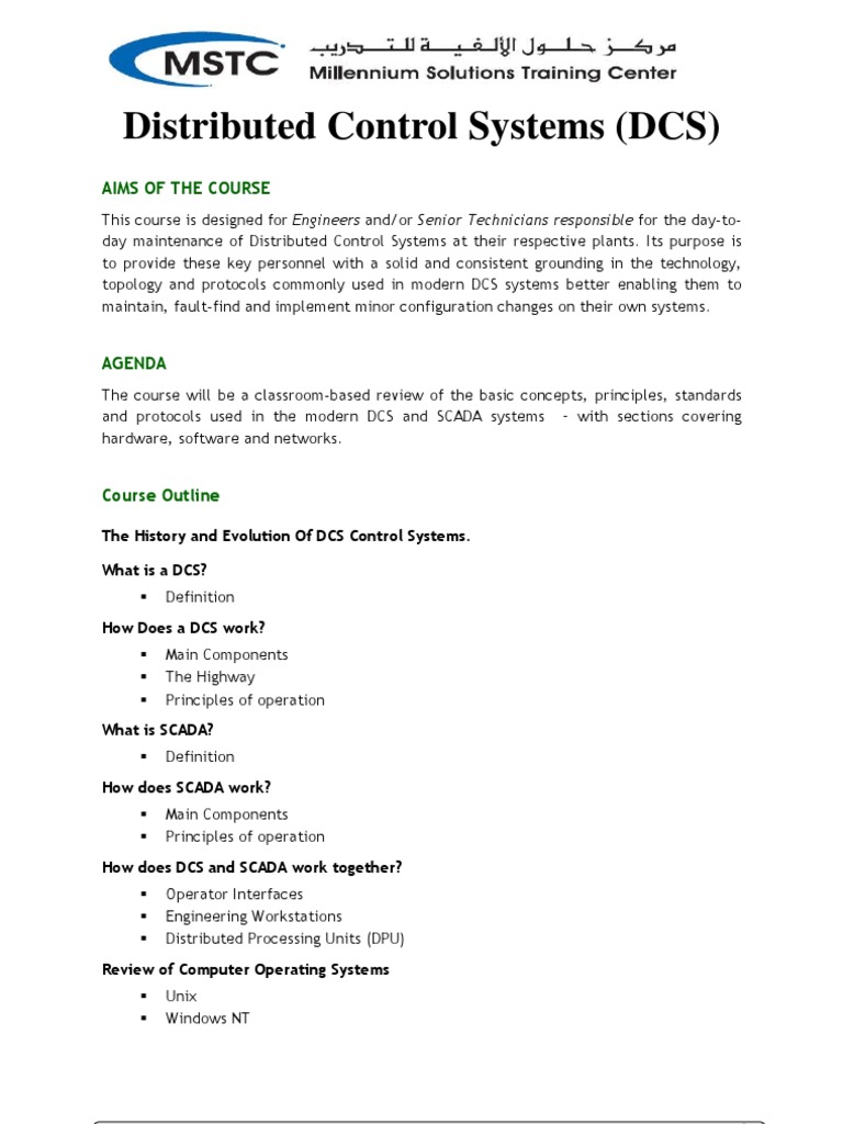 Distributed Control Systems Overview | PDF | Control System | Computer Hardware