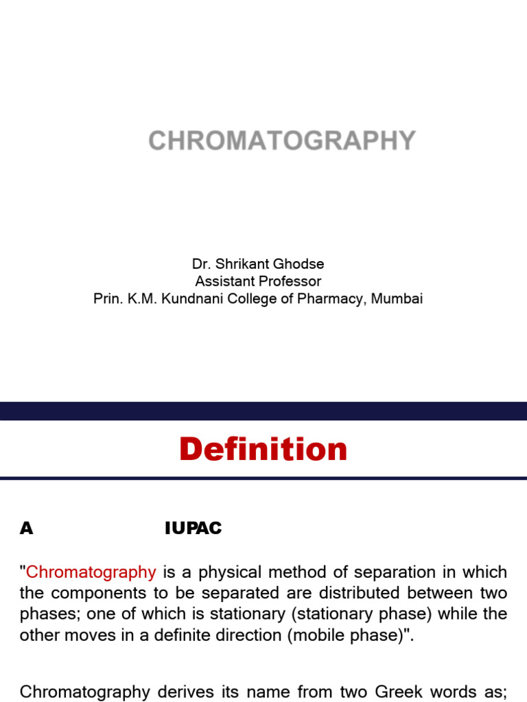 Introduction Chromatogephy SMG | PDF | Chromatography | High Performance Liquid Chromatography