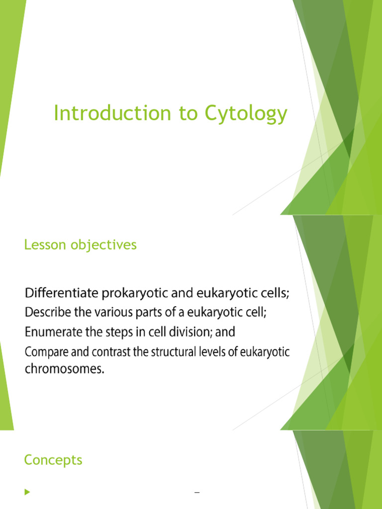 Introduction To Cytology | PDF | Cell (Biology) | Prokaryote