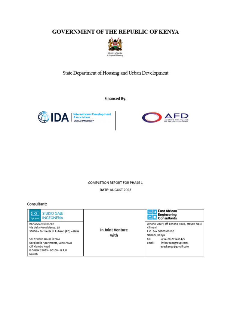 KISIP 2 Phase 1 Completion Report | PDF | Environmental Impact ...