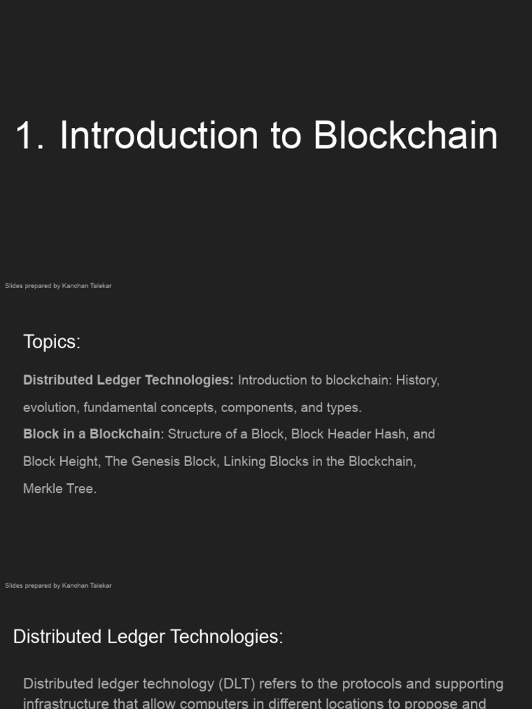 Introduction To Blockchain | PDF | Computing | Computer Engineering