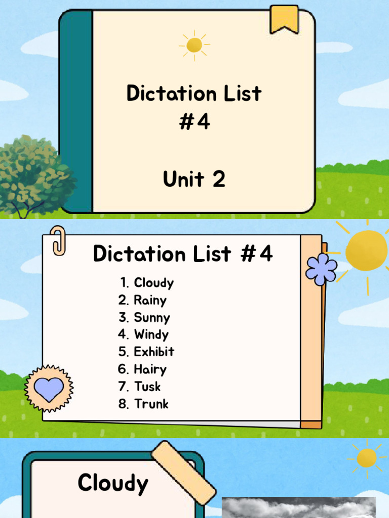 Dictation #4 | PDF