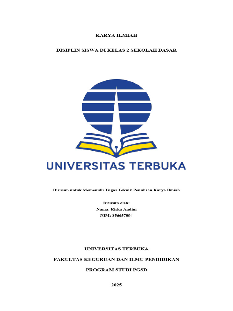 Disiplin Siswa Kelas 2 SD oleh Riska Andini | PDF