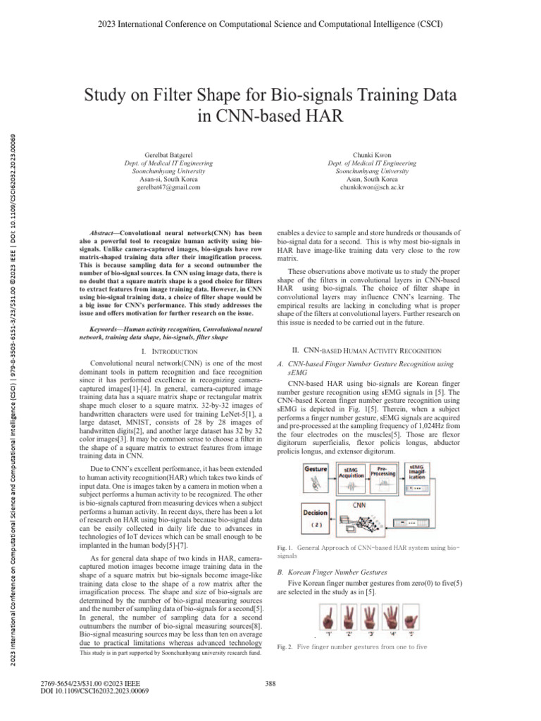 Study On Filter Shape For Bio-Signals Training Data in CNN-Based HAR ...