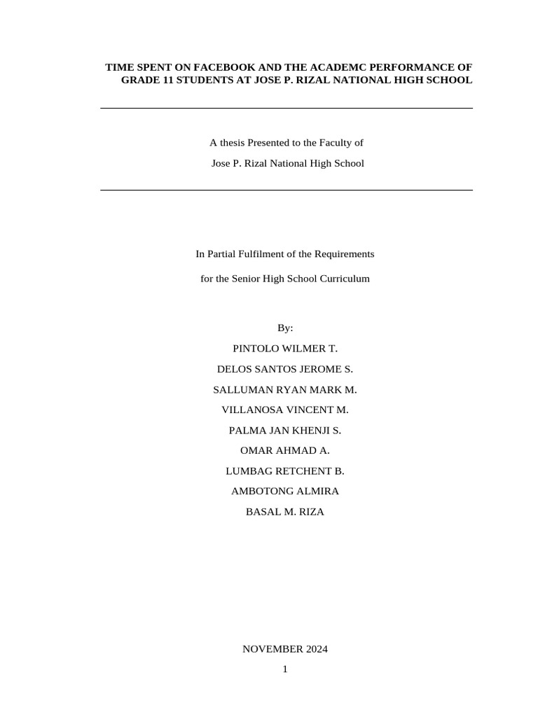 Pintolo Final Research | PDF | P Value