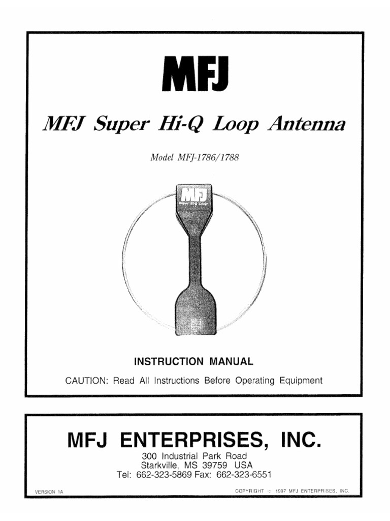 MFJ-1788 | PDF