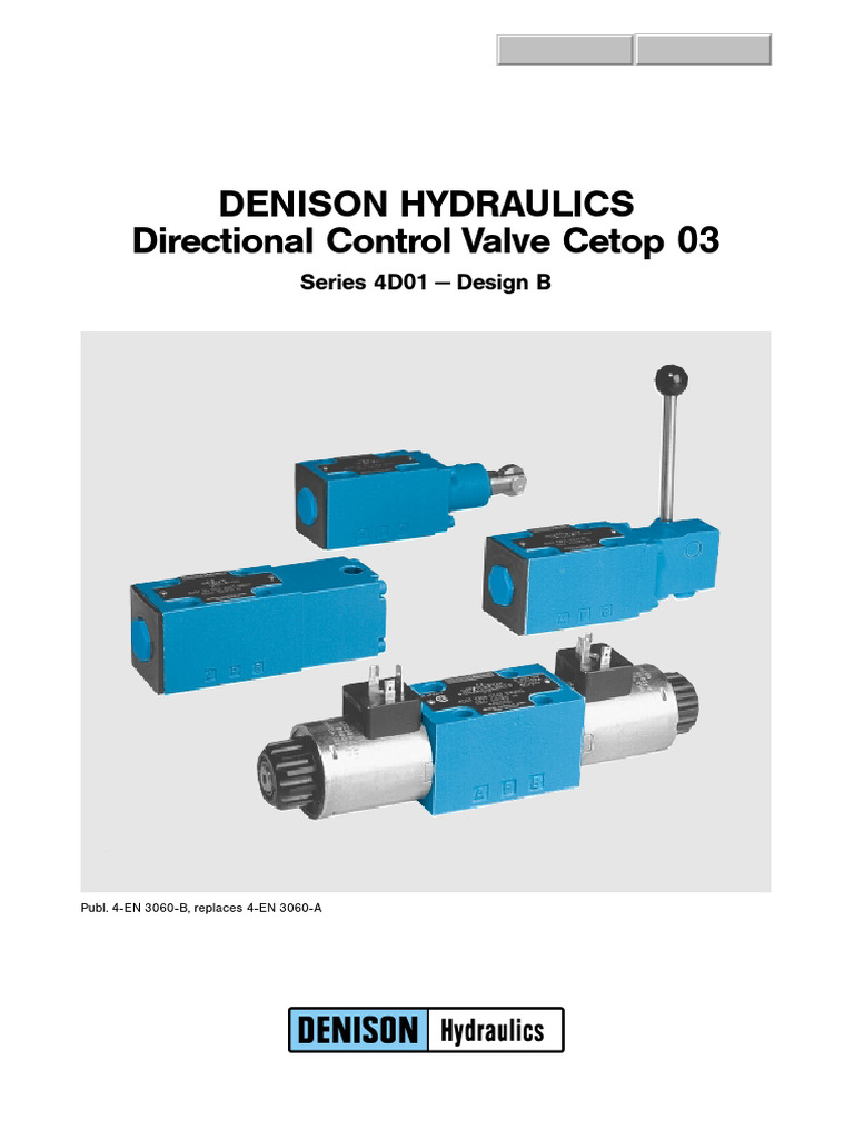 Denison 4D01 Directional Control Valve Guide | PDF | Actuator | Gas ...