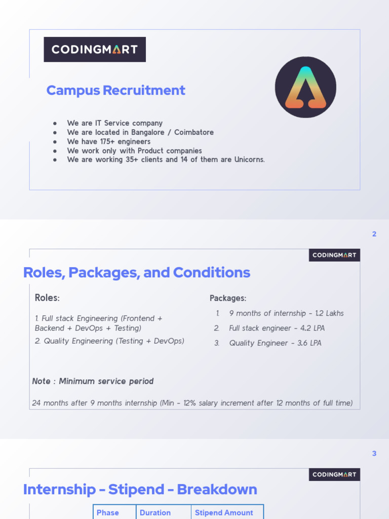 Codingmart Campus 2024 | PDF