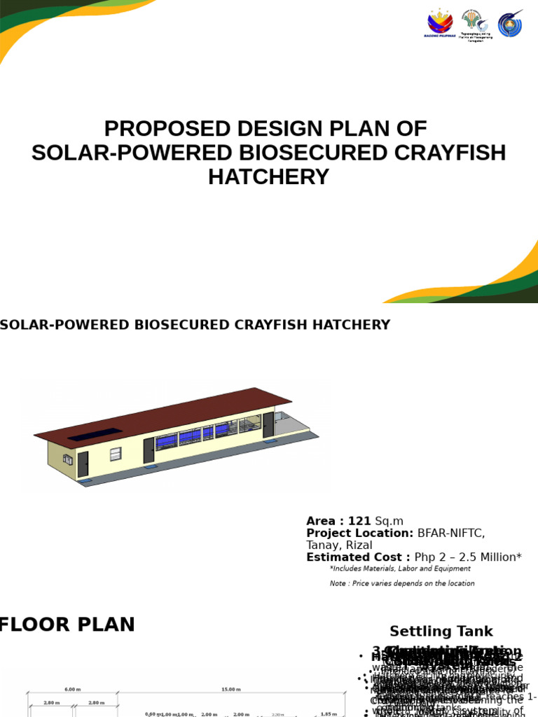 Solar-Powered Crayfish Hatchery Design | PDF | Aquarium | Filtration