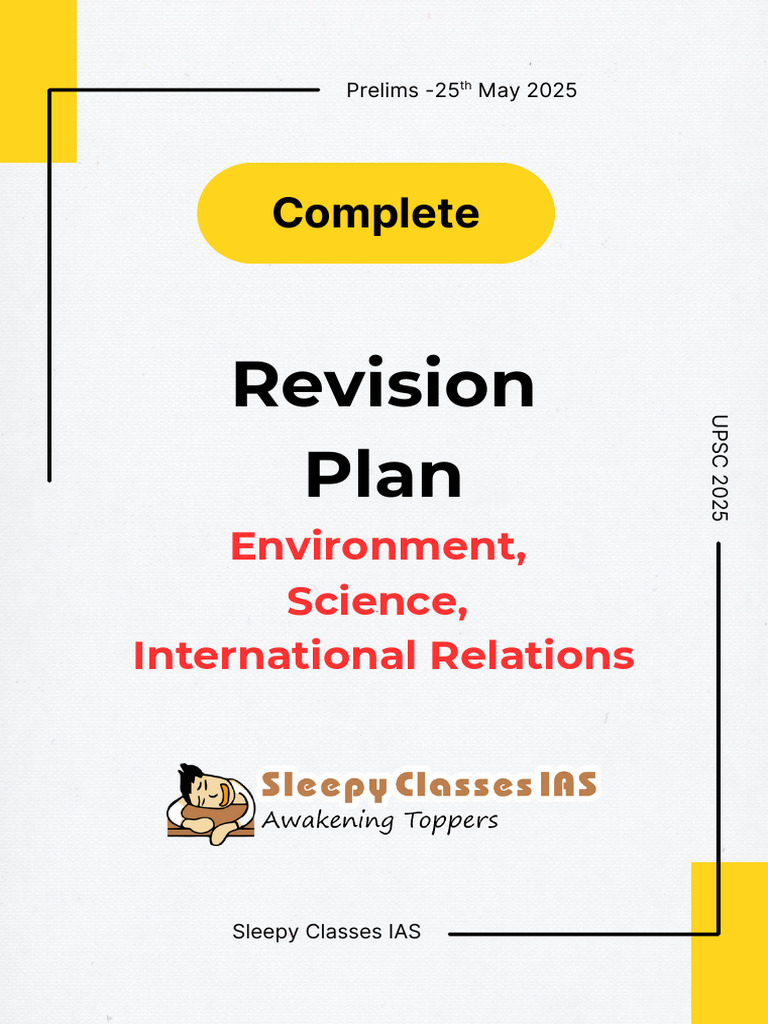 UPSC 2025 Environment Revision Guide | PDF | Ecosystem | Wetland