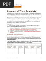 Blank Scheme of Work Template | PDF | Education Theory | Pedagogy