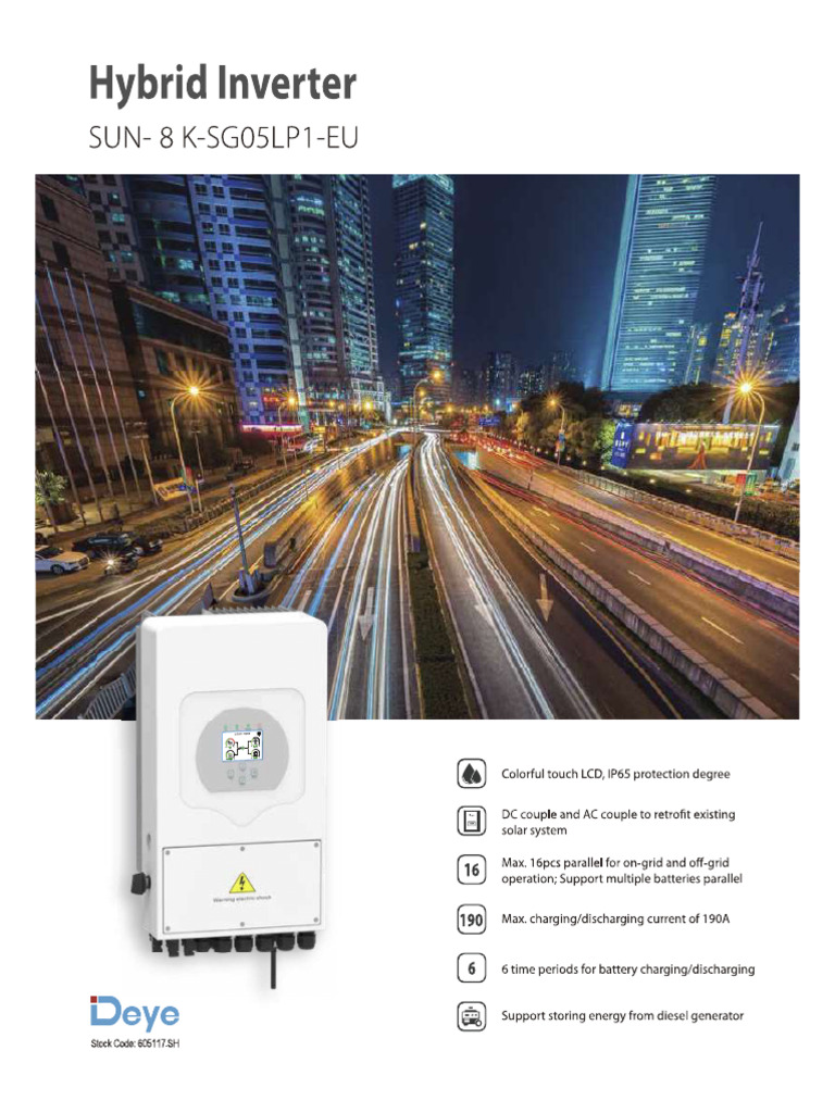 8kW Hybrid Inverter - 26A | PDF