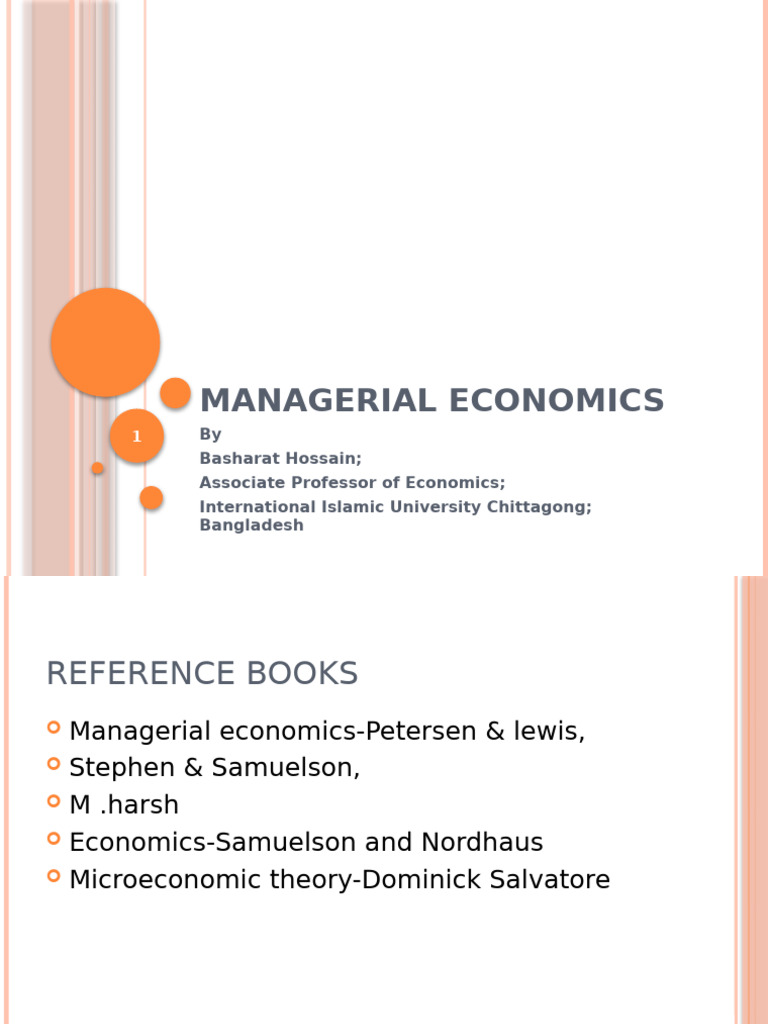 Managerial Economics Mid-1 | PDF | Economics | Microeconomics