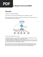9.3.3 Packet Tracer - HSRP Configuration Guide | PDF | Gateway (Telecommunications) | Router ...